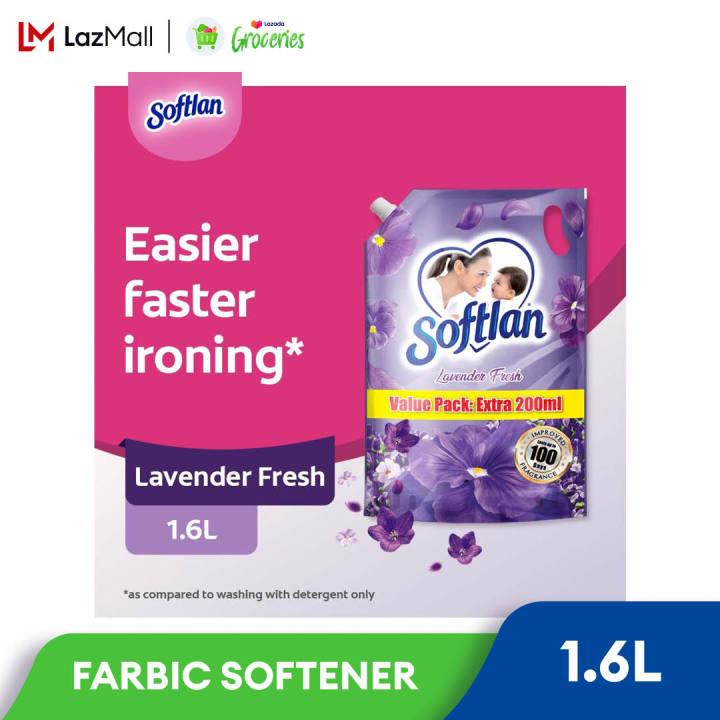 Softlan Anti Wrinkles Lavender Fresh (Purple) Fabric Softener 1.4L ...