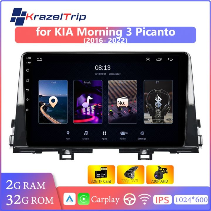 9 Inch Android 12 Car Radio for KIA Morning 3 Picanto 2016 2017 2018 2019 2020 2021 Car Stereo ...