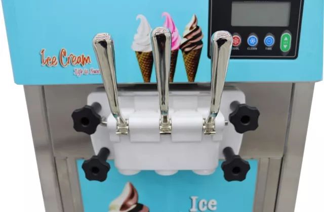 LCD digital 3 flavor soft ice cream cooling making machine | Lazada PH