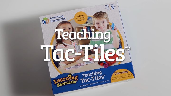 [3 ขวบ+]Teaching Tac-Tiles ของเล่น เกมส์จับคู่ผิวสัมผัส รูปร่าง สีสัน [จากแบรนด์ Learning ...