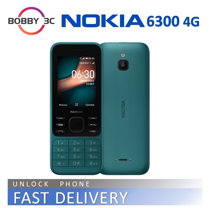 NOKIA 6300 4G Unlocked lte KaiOS Wifi Feature Phone Multilingual Dual SIM 2.4" FM Radio ...