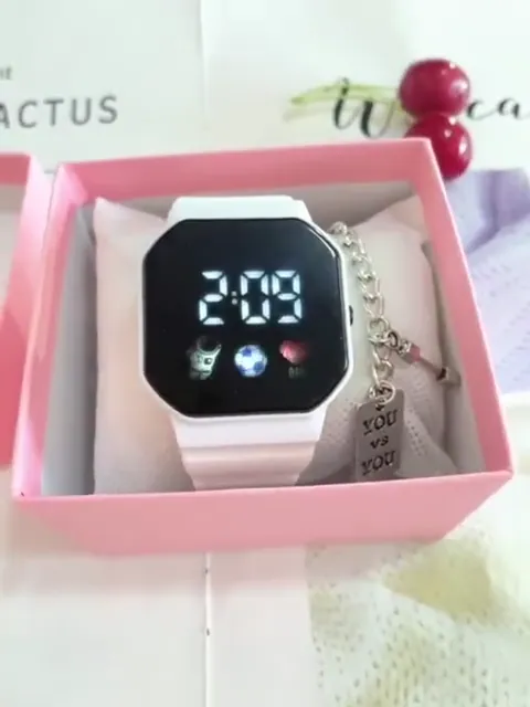 Korean Macaron Color Sport Digital Watch Waterproof Unisex Student ...