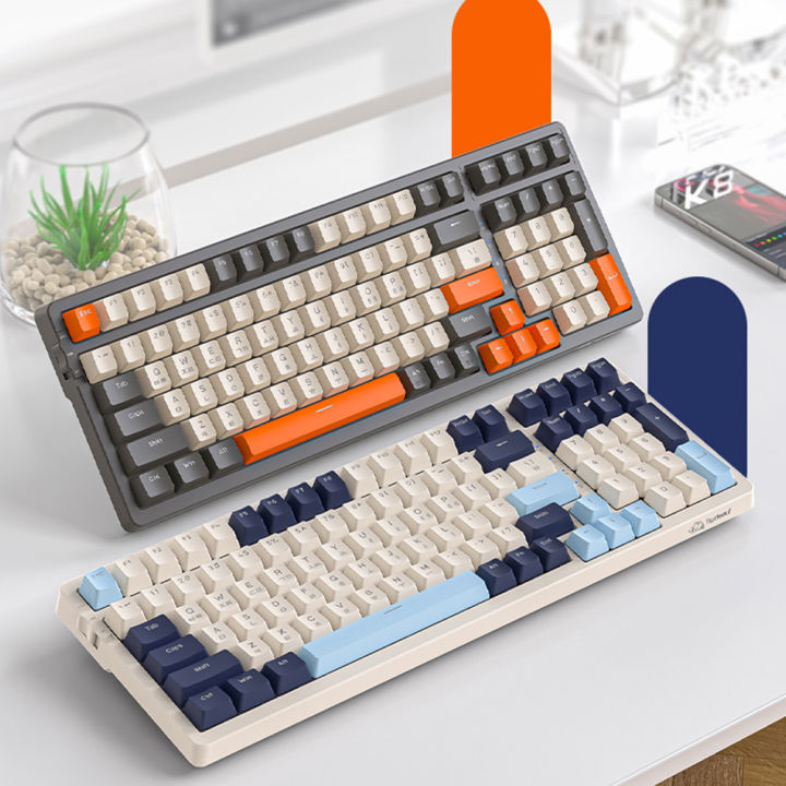 Wireless Mechanical Keyboard BT5.0/2.4Ghz /Type-C Wired Computer ...