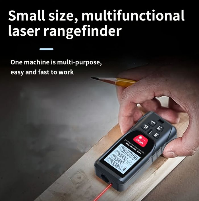 MEAS Meteran Laser Digital Distance Meter Rangefinder High Precision ...