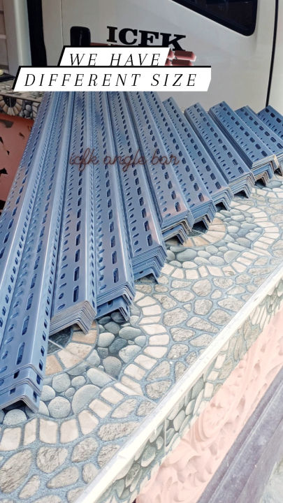 SLOTTED ANGLE BAR GREY (1.5 X 2) INCH( 2MM) THICK | Lazada PH