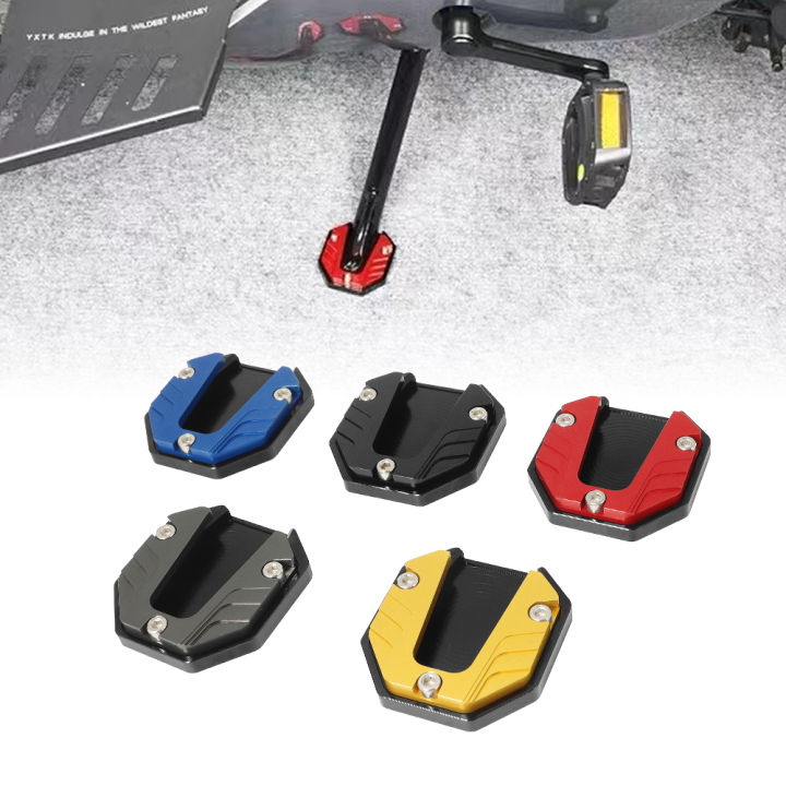 รถจักรยานยนต์จักรยาน Kickstand Extender ขาตั้ง EXTENSION เท้า Pad แผ่น ...