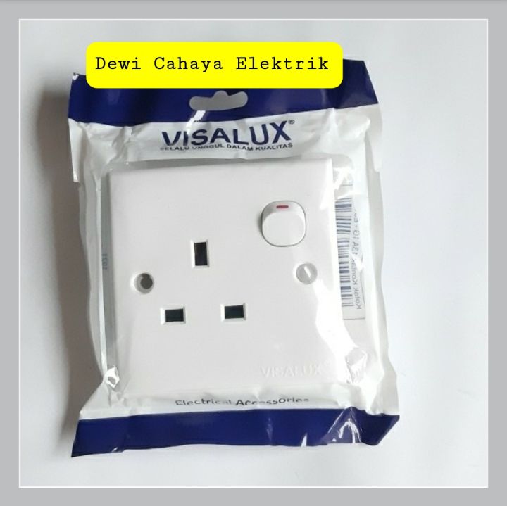 Visalux Stop Kontak AC Saklar - Socket AC With Swict - Kotak Kontak AC SNI Body Tebal | Lazada ...