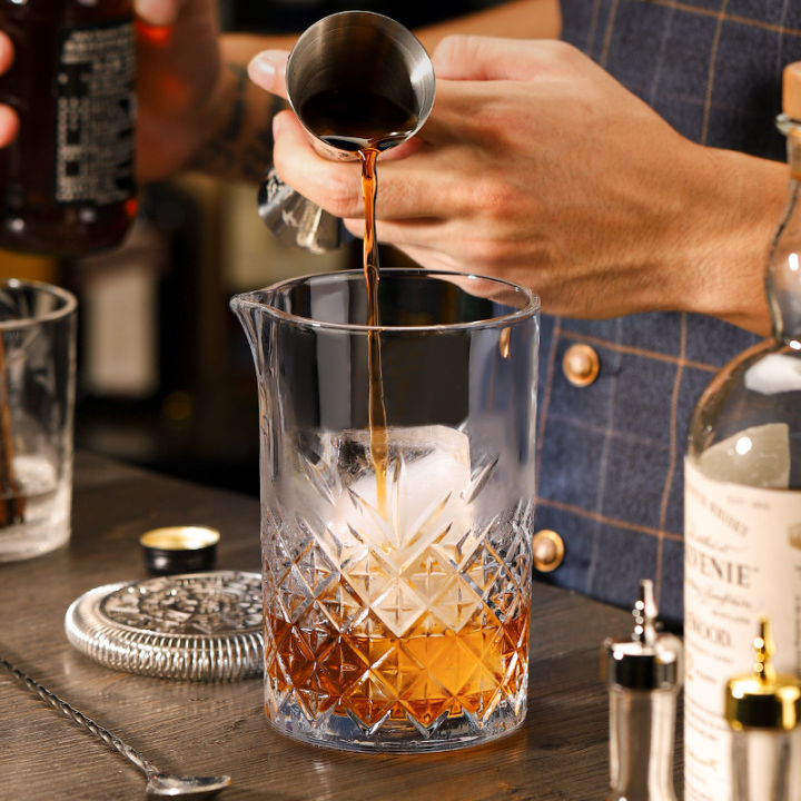 Japanese-Style Crystal Mixing Glasses Cup Shaker Cocktail Glass ...