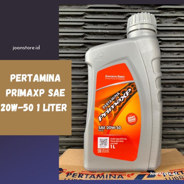 OLI PERTAMINA PRIMA XP 1 LITER 20W-50 ORIGINAL | Lazada Indonesia