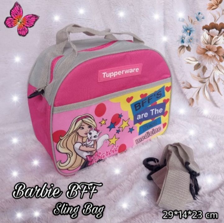 tas bekal Berbie BFF Tupperware {cap tulisan Tupperware asli karet ...