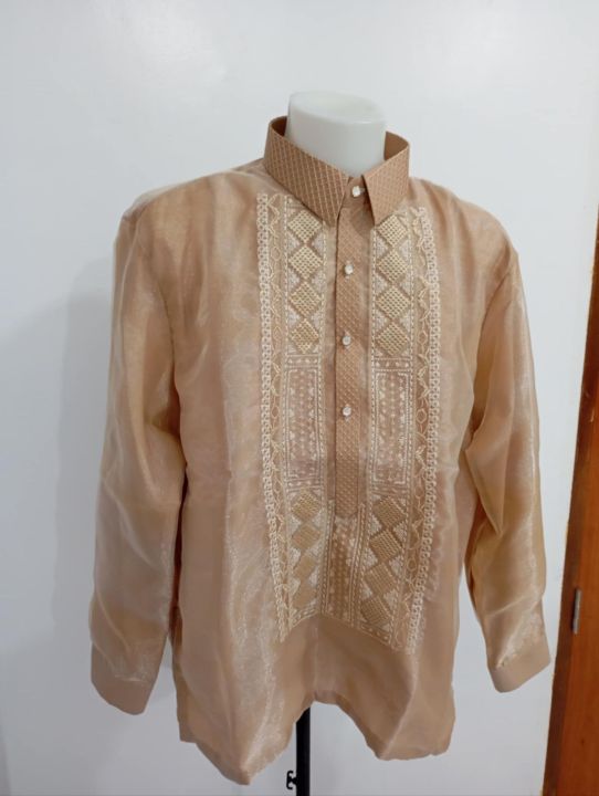 Modern Barong Tagalog Mocha Lining Sports | Lazada PH
