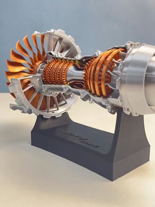 3D Printed 1/25 Scale Model Kit Of a Rolls Royce Trent 900 High Bypass ...