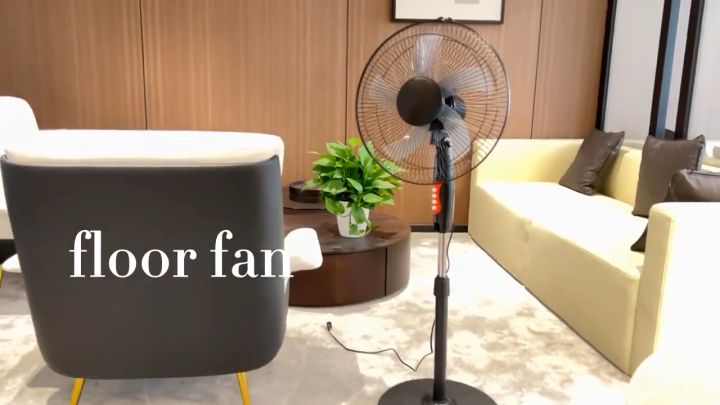 16 Inch Electric Fan Stand Fan 3-Speed Super Large Wind Power Energy ...