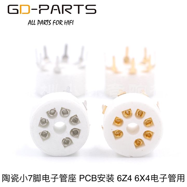 Gold Plated Ceramic 7 Pin Electronic Tube Socket Small 7 Foot Audio ...