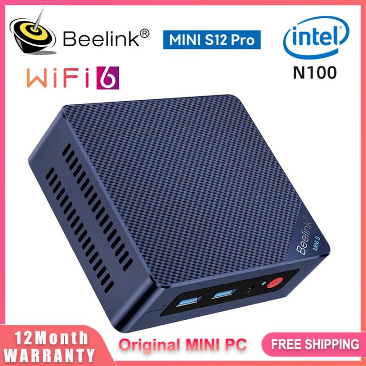 Beelink MINI S12 PRO Intel N100 DDR4 16G+500G SSD Windows 11 Pro WIFI 6 ...