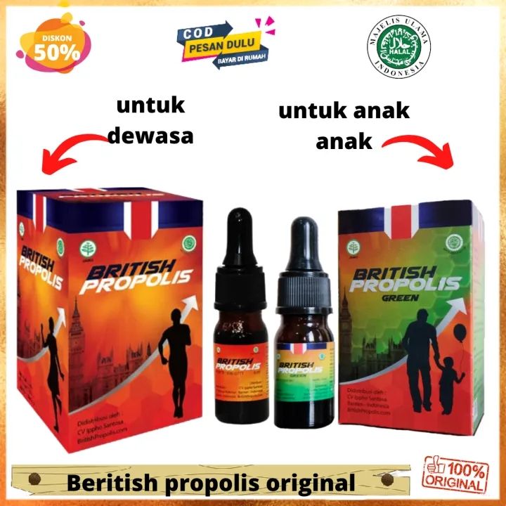 British Propolish - Propolis British Asli Original 100% Untuk Dewasa ...
