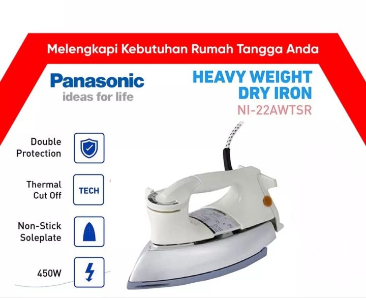 Panasonic Heavyweight Dry Iron NI-22AWTSK | Lazada