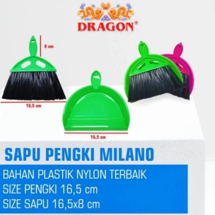 sapu set +pengki mini dustpan/sapu mini/sapu mobil merk dragon | Lazada ...