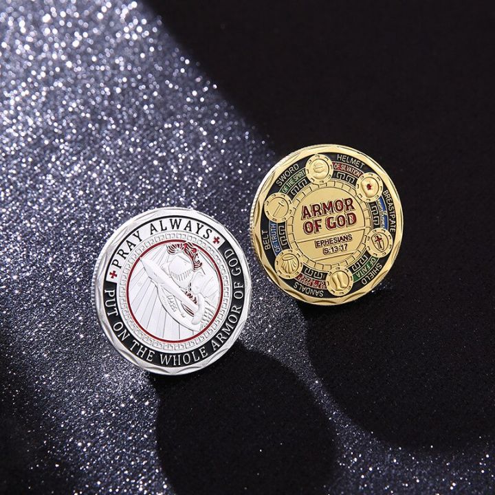 Pray Always Souvenir Collectible Coin Gold Plated Commemorative Coin ...