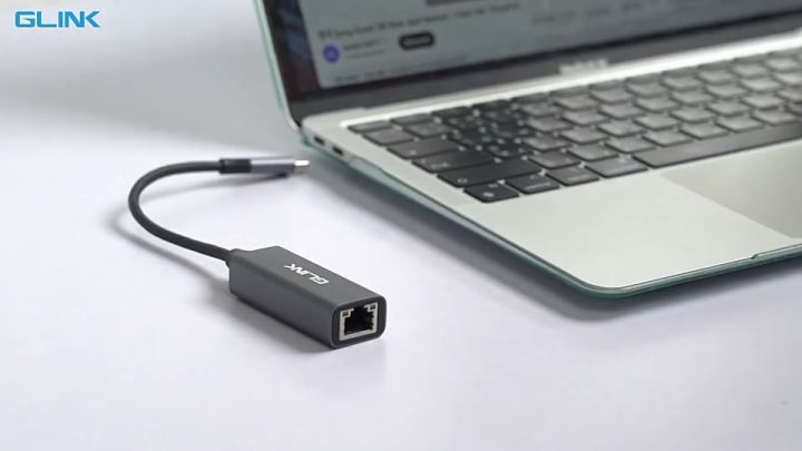 มาตรฐาน GLINK GL-041C Converter USB C / Type-C TO Lan Gigabit RJ-45 สายแปลง USB C หรือ Type-C ...
