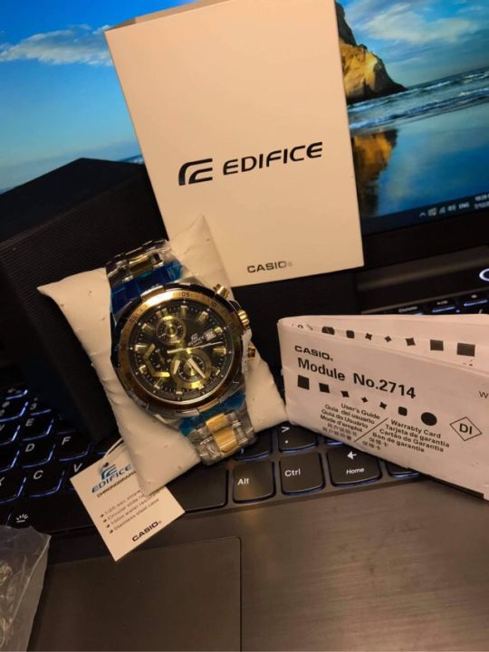 Casio539 edifice (oem) Japan movement chronograph waterproof for men ...