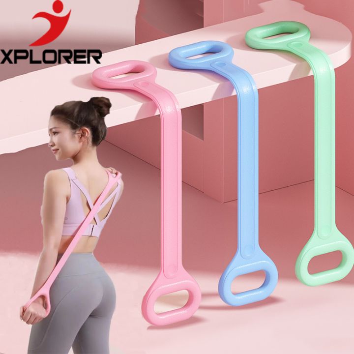 New 8 Shape Resistant Band Workout Exercise Rubber Super Elastic Band ...