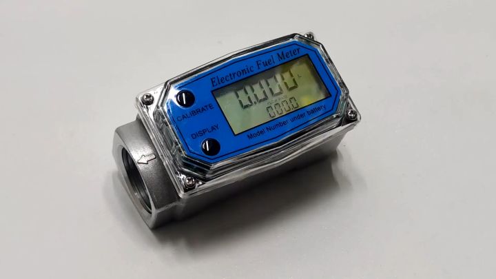 Digital Turbine Flow Meter Turbin Display Lcd 1inch Fuel meter Alat ...