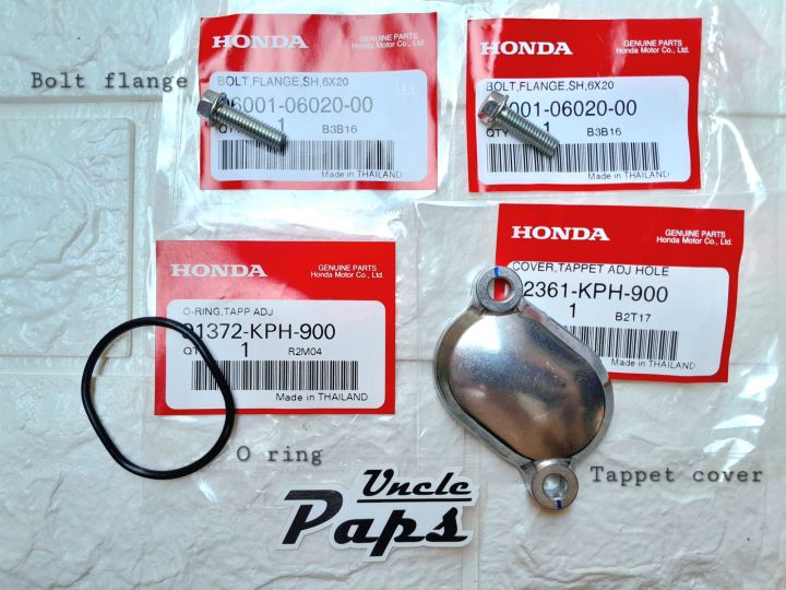 Tappet cover / O ring / Bolt flange genuine Honda wave 125 S R 125 i ...