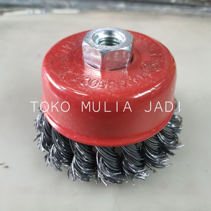 mata gerinda sikat mangkok kawat kepang 3" / cup brush wire grenda ...