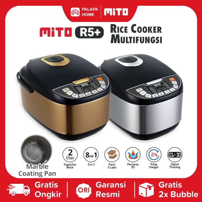 Mito Digital Rice Cooker R5 Plus 2 Liter Reskuker Mitochiba R5+ Magic ...