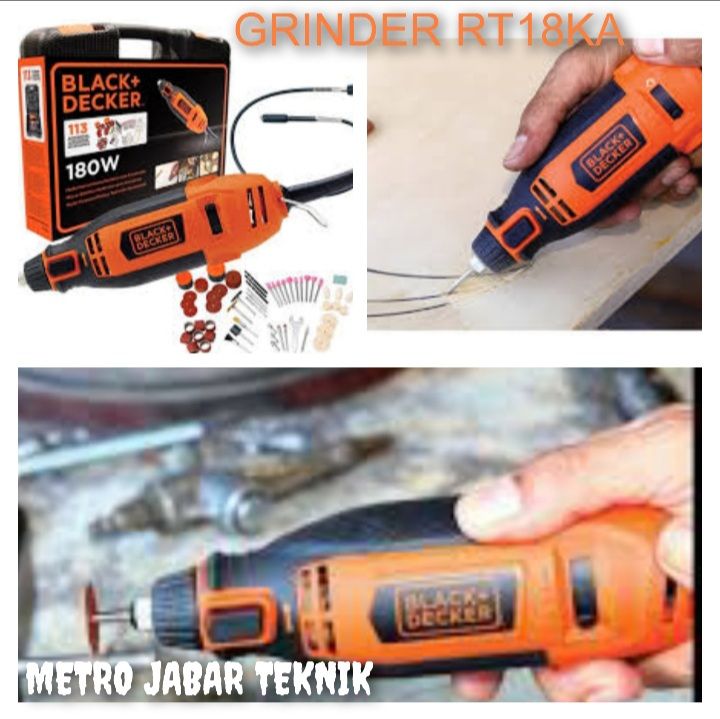 Grinder Tuner Black Decker RT18KA Mini Die Grinder Rotary Tool Set ...