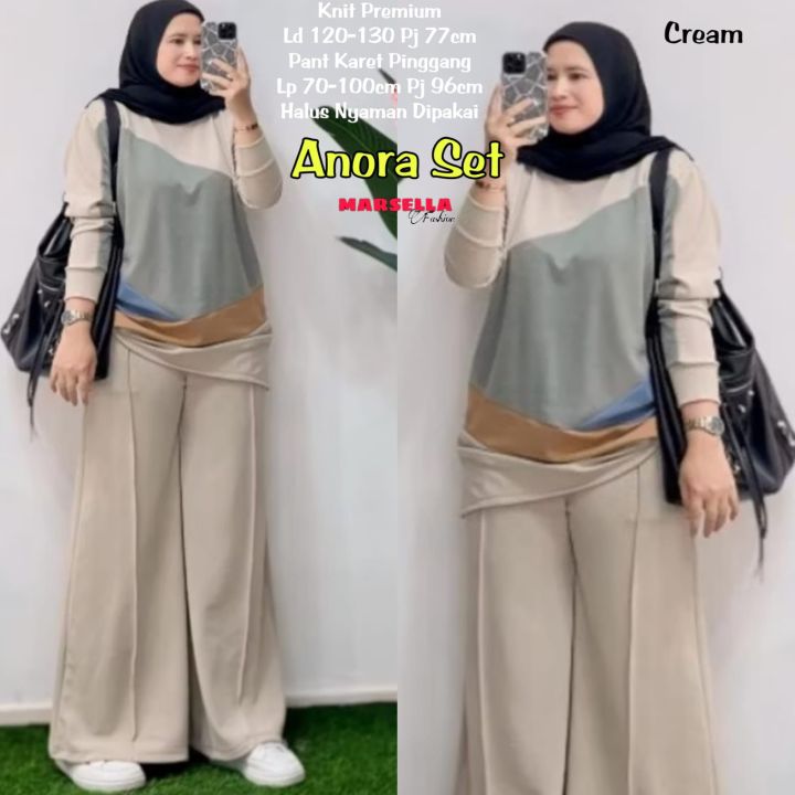ANORA SET SETELAN WANITA CANTIK ELEGAN DAN KEKINIAN | Lazada Indonesia