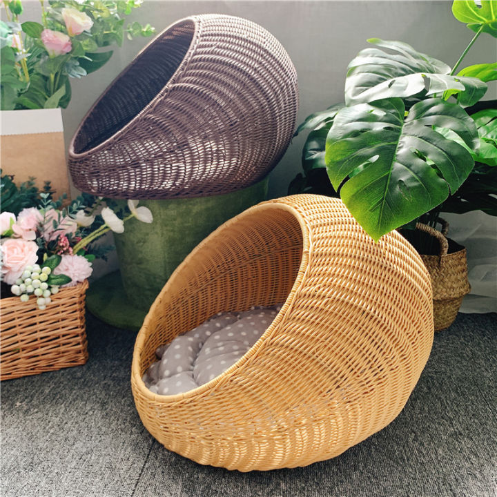 Free Summer Mat Export Internet Celebrity Plastic Rattan Cat Nest ...