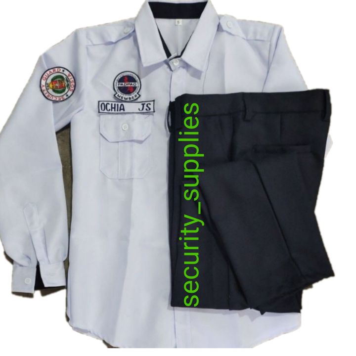 Sets Uniform for security guard with Complete Patches (Unisex) | Lazada PH
