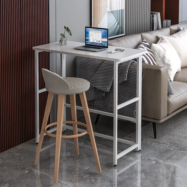 Foldable Bar Table Home Use Small Apartment High Foot Table Simple ...