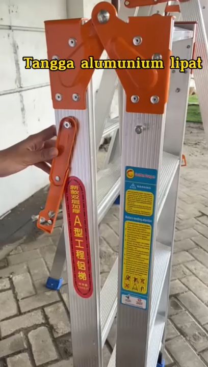Tangga 1.5 M, Dua Fungsi Meter/Tangga Lipat/Tangga Aluminium/Tangga ...