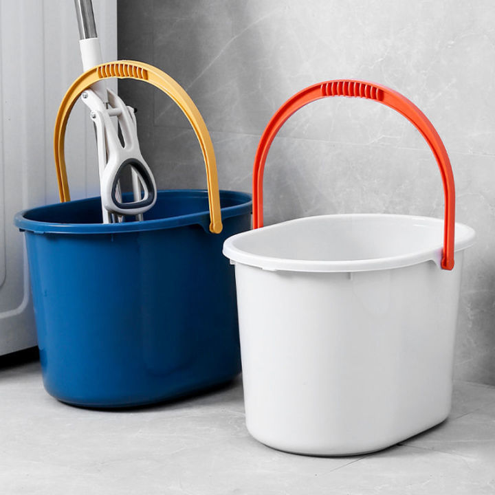 Long Plastic Mop Washing Bucket Rectangular Household Foldable Mop ...