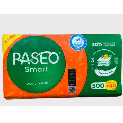Tisu Paseo Smart 540 lembar / Tissue paseo 540 kemasan baru | Lazada ...
