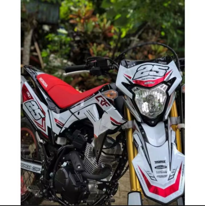 DECAL CRF 150L PUTIH KEREN BAHAN BERKUALITAS-Decal Crf 150L fullbody ...