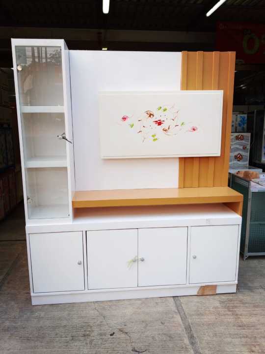 bupet tv bufet tv backdrop tv bupet sekat ruang tamu | Lazada Indonesia