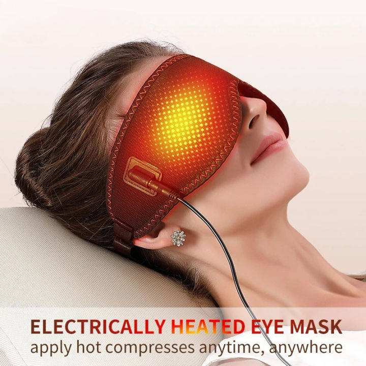 Heated Eye Mask Eye Mask for Dry Eyes with 3 Heat Levels Hot Compress ...