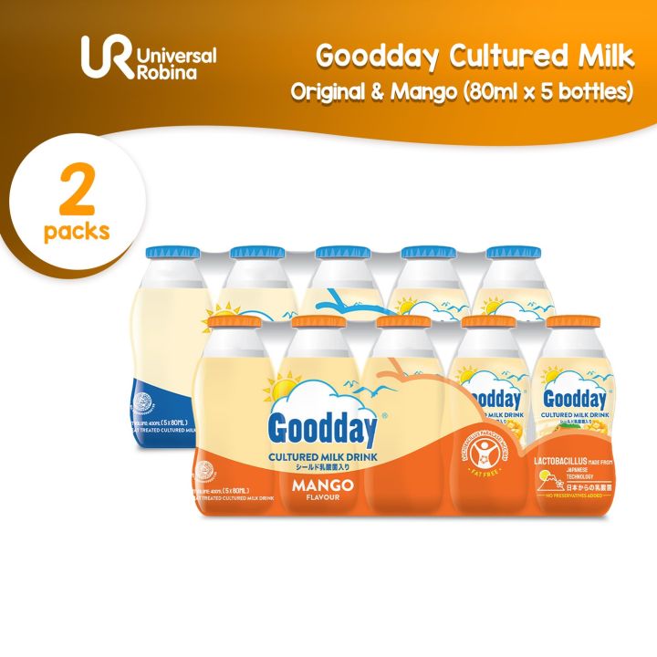Goodday Mini Trial Pack 80ml x 10 (5 Original, 5 Mango) | Lazada PH