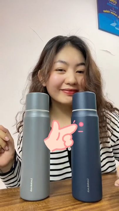 Bình giữ nhiệt LocknLock 505ml Maman Cup Vacuum Bottle LHC1487 - Hàng chính hãng, nắp dùng làm ...