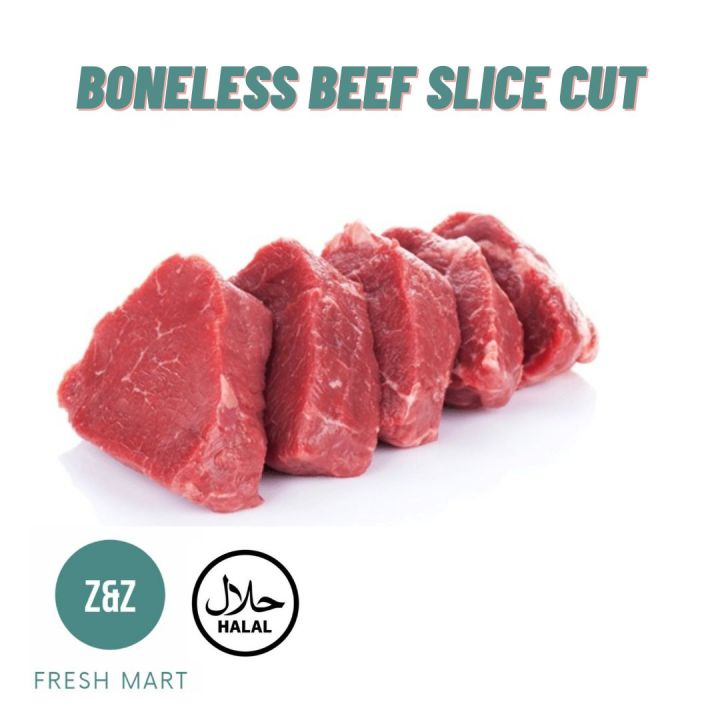 Boneless Beef Slice / Tenderloin Slice Cut / Beef / Tenderloin - HALAL ...