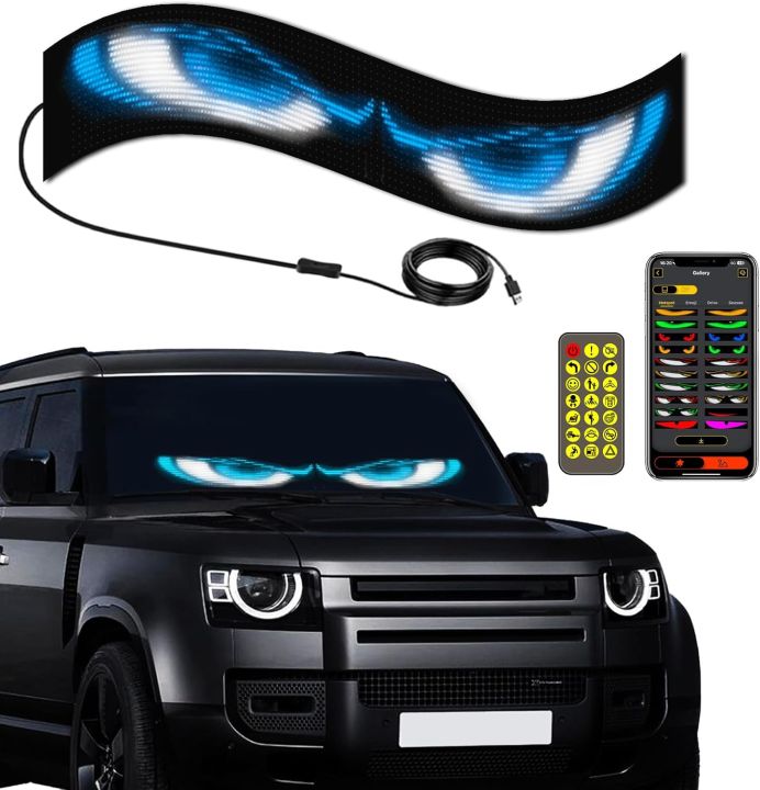 Led Eyes for Car Windshield Flexible Led Eyes,Windshield Eyes Animated ...