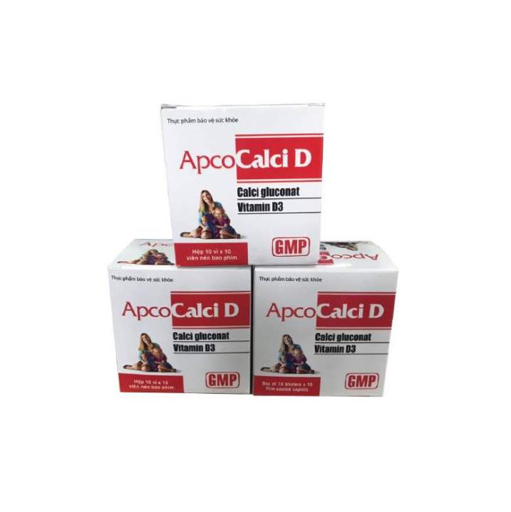 CALCI D APCO - CALCI GLUCONATE & VITAMIN D3 - CUNG CẤP CALCI & VITAMIN ...