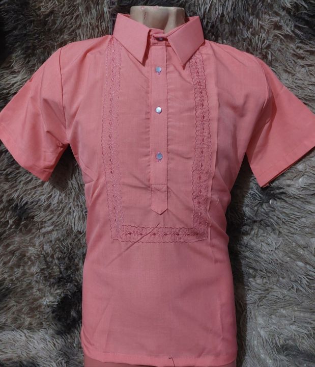 Polo Barong * POMELO PINK* | Lazada PH