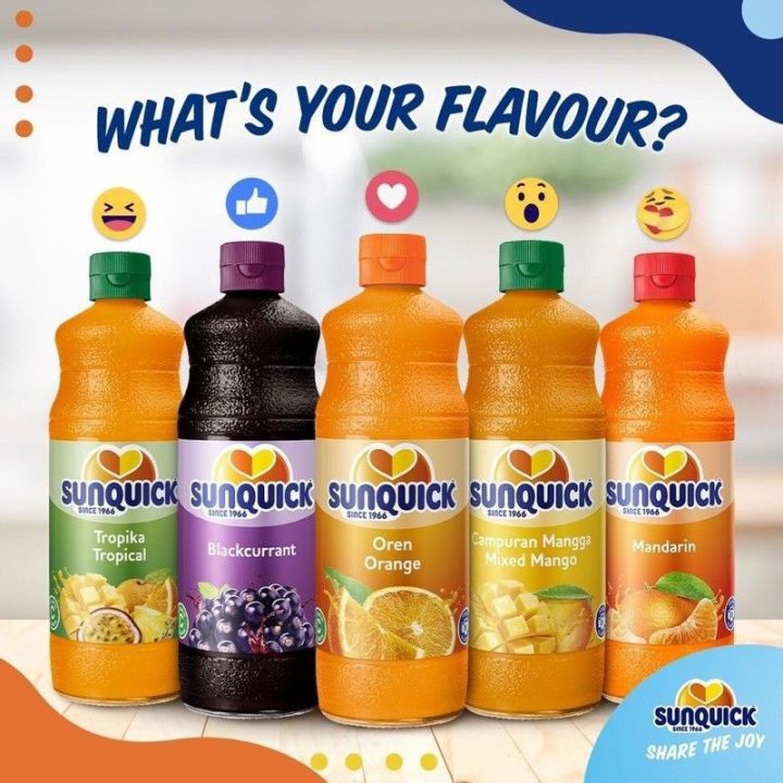 SUNQUICK ORANGE, BLACKCURRANT,TROPICAL,MANGO,MANDARIN | Lazada