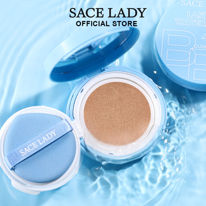 SACE LADY Natural Foundation with SPF 50++ Waterproof Air Cushion BB ...