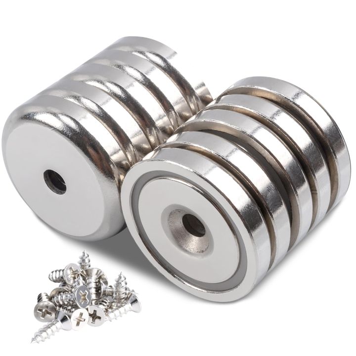 32/25/20 MM Neodymium Cup Magnets, Round Base POT Magnet with ...